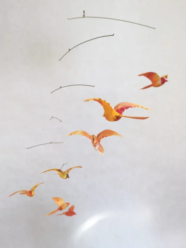 Phoenix no. 2 - Kora Kami - Unique Origami and Hanging Mobiles
